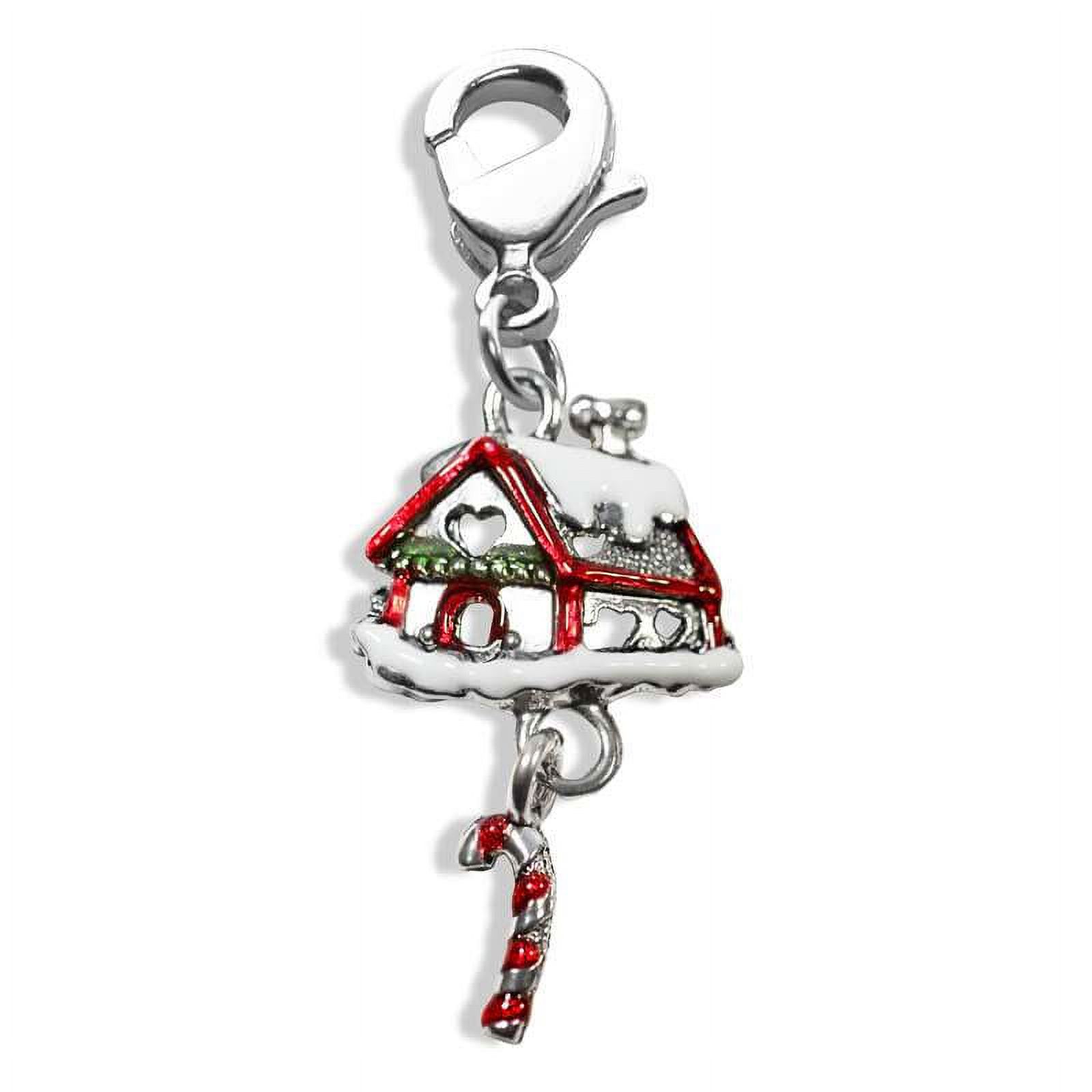 Gingerbread House Charm Dangle in Silver - Walmart.com