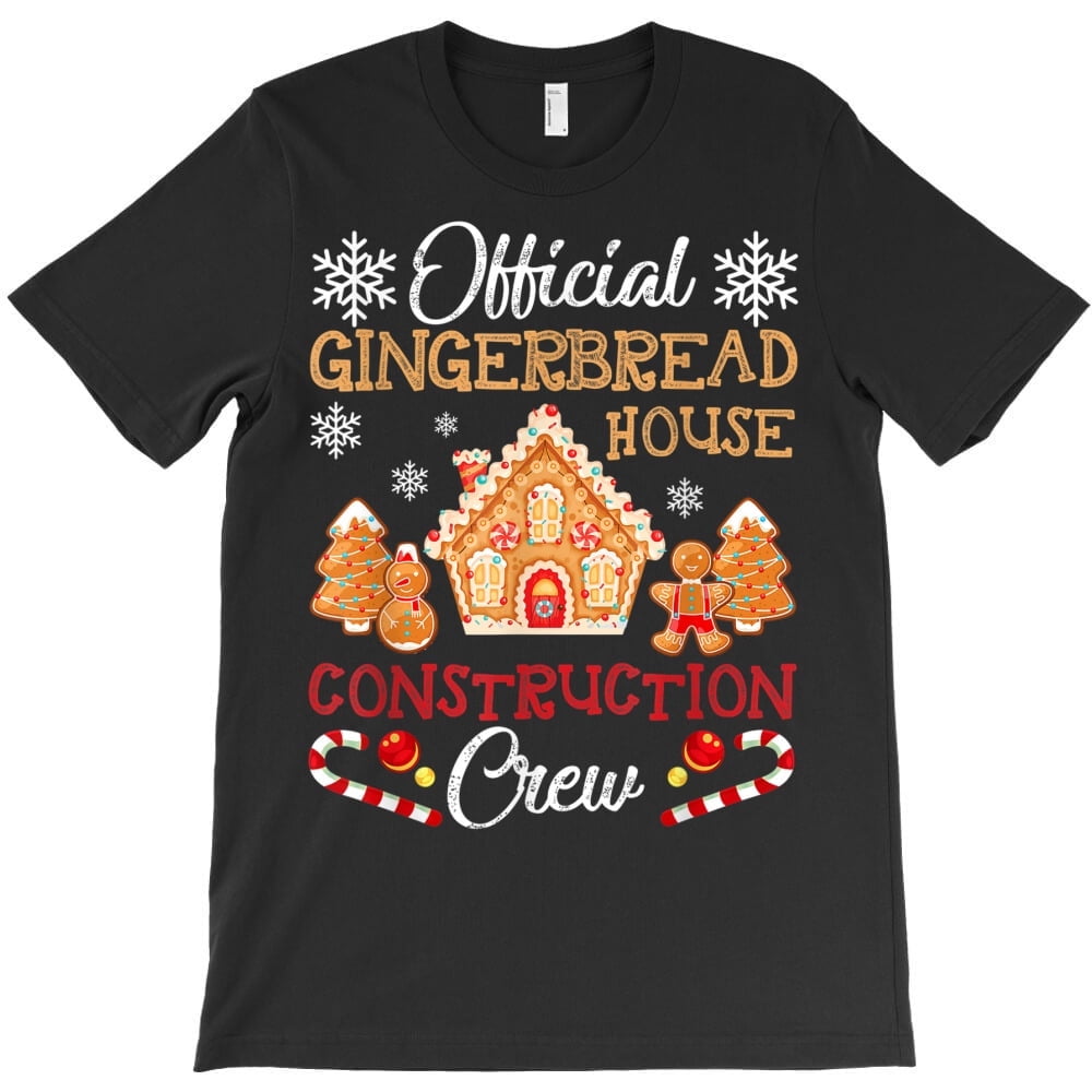 Gingerbread House Construction Crew Funny Gingerbread Holiday Graphic ...