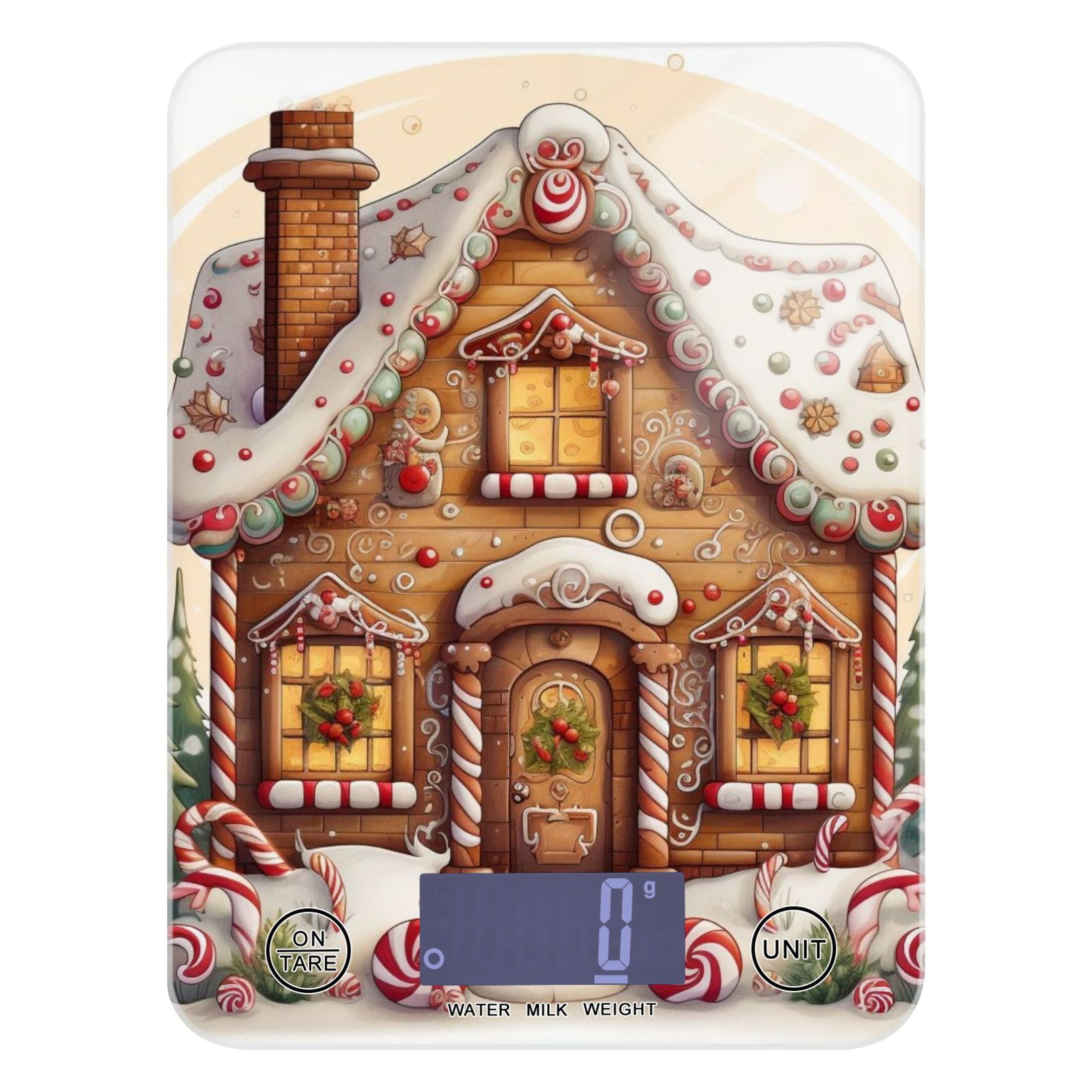 Gingerbread House Cookies Trees Food Scale Digital Kitchen Scale ...
