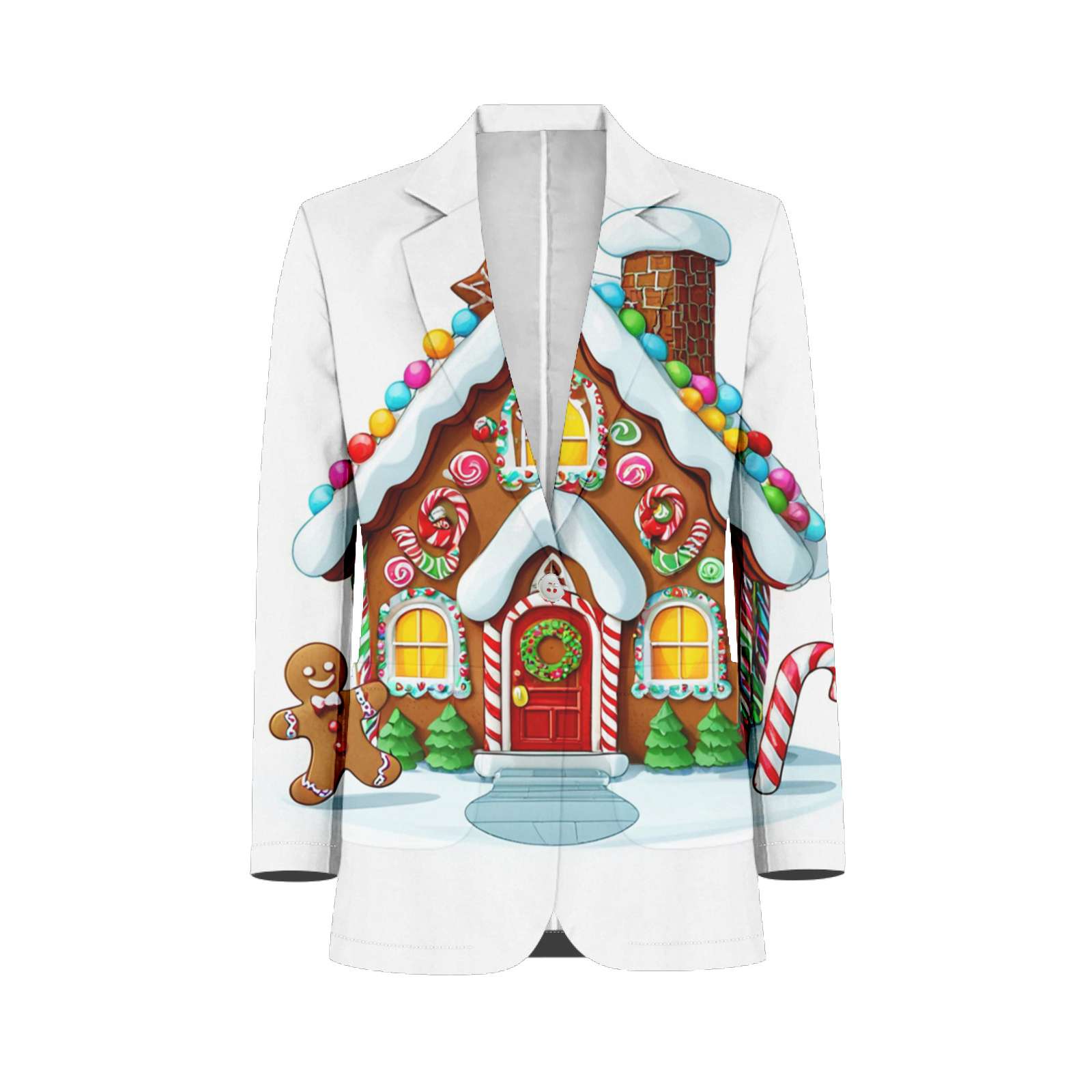 Gingerbread House Decor Mens Suits Shawl Collar Slim Fit Suit Mens ...