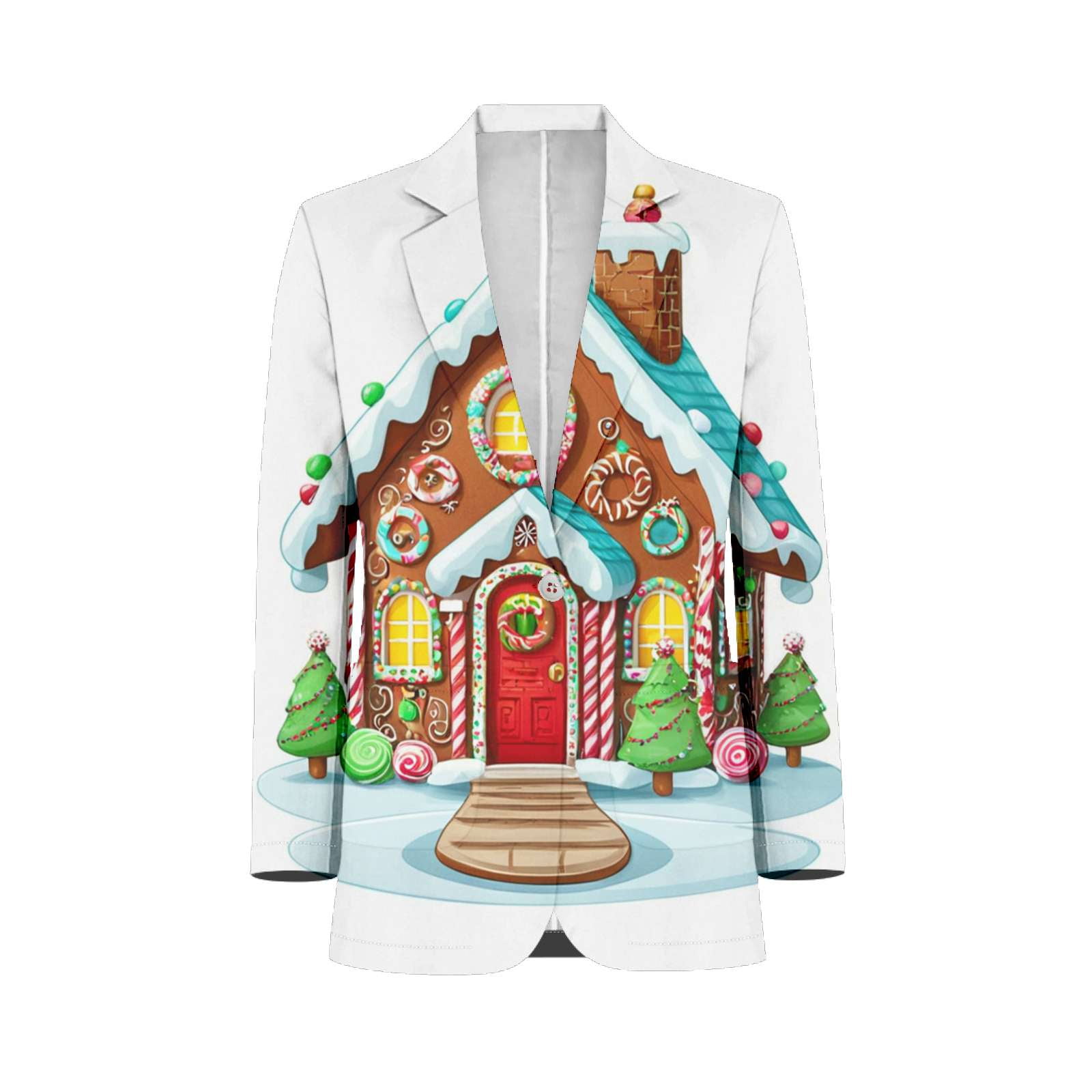 Gingerbread House Decor Mens Suits Shawl Collar Slim Fit Suit Mens ...