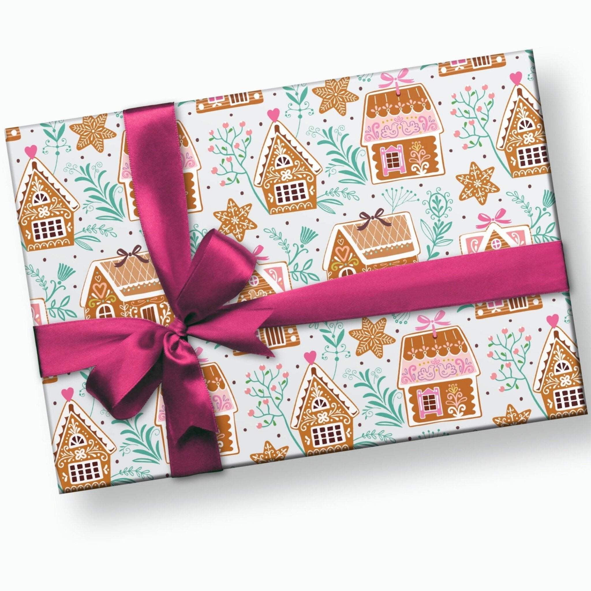 Gingerbread House Wrapping Paper - Walmart.com