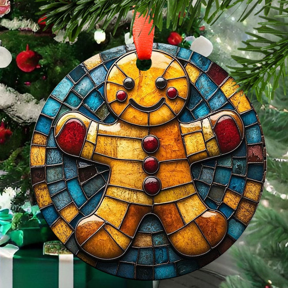 Gingerbread Man 19 Ceramic/Acrylic Christmas Ornament, Sweet Love ...