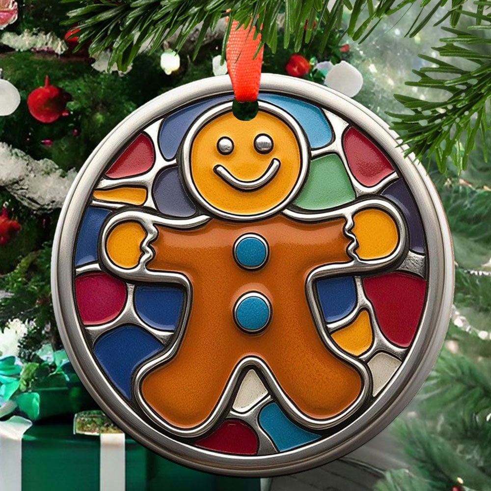 Gingerbread Man 9 Ceramic/Acrylic Christmas Ornament, Sweet Love ...