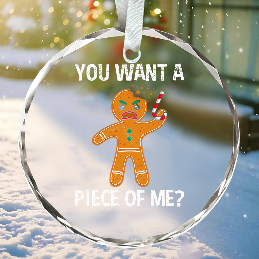 Gingerbread Man Angry You Want a Piece of Me Gingerbread Ornament ...