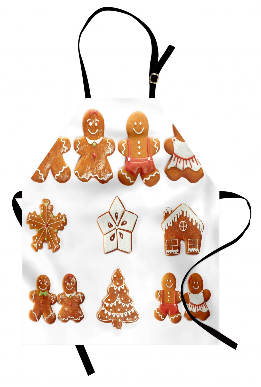 Gingerbread Man Apron Vivid Cute Christmas Gingerbread Biscuits Set ...