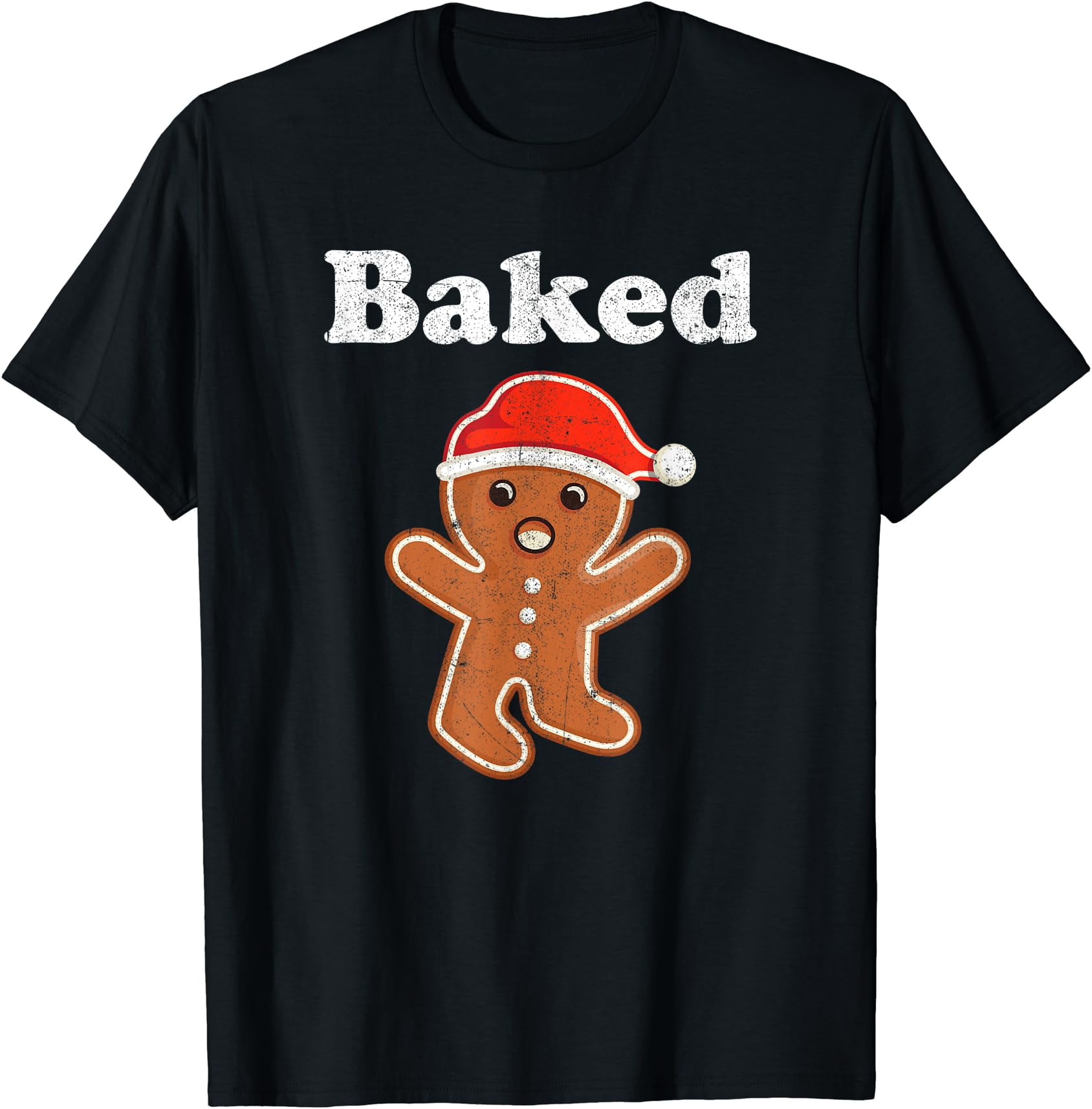 Gingerbread Man Baked Cookie Baking Krismast T-Shirt - Walmart.com