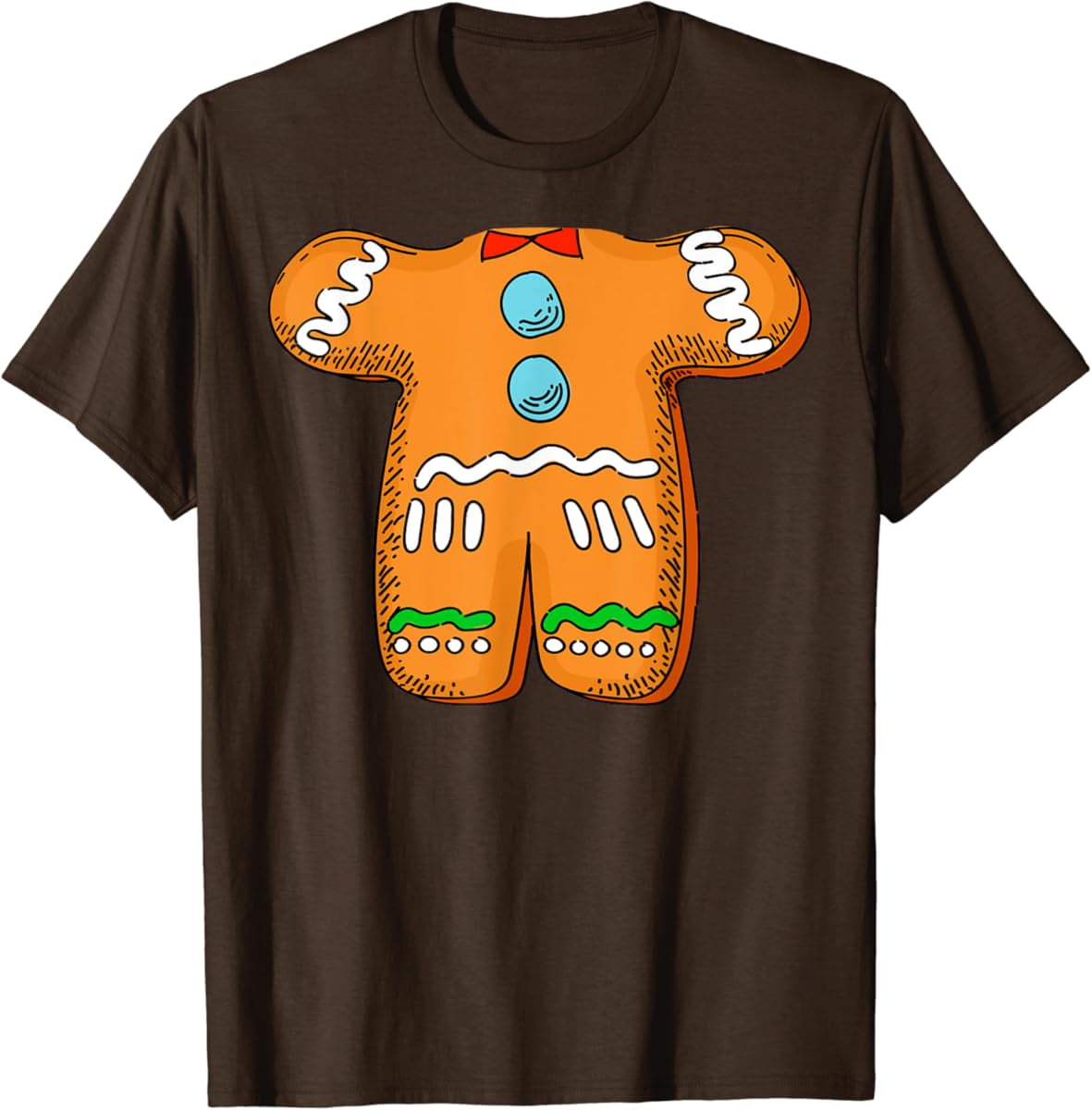 Gingerbread Man Body Costume T-Shirt - Walmart.com