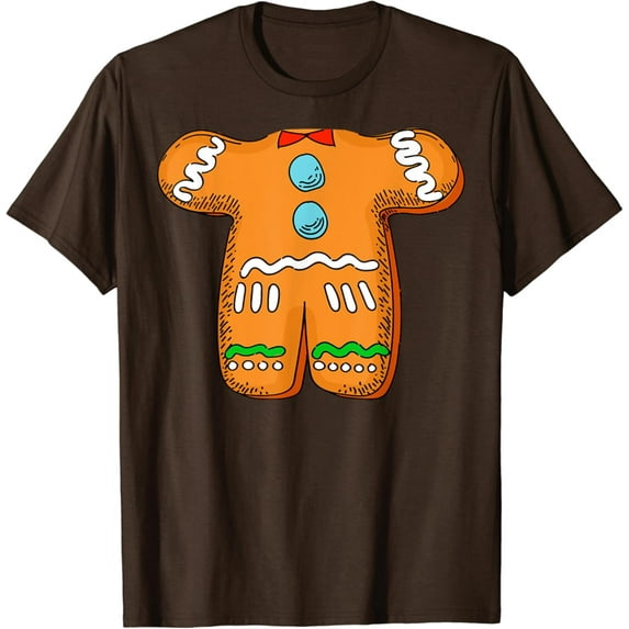 Gingerbread Man Body Costume T-Shirt - Walmart.com