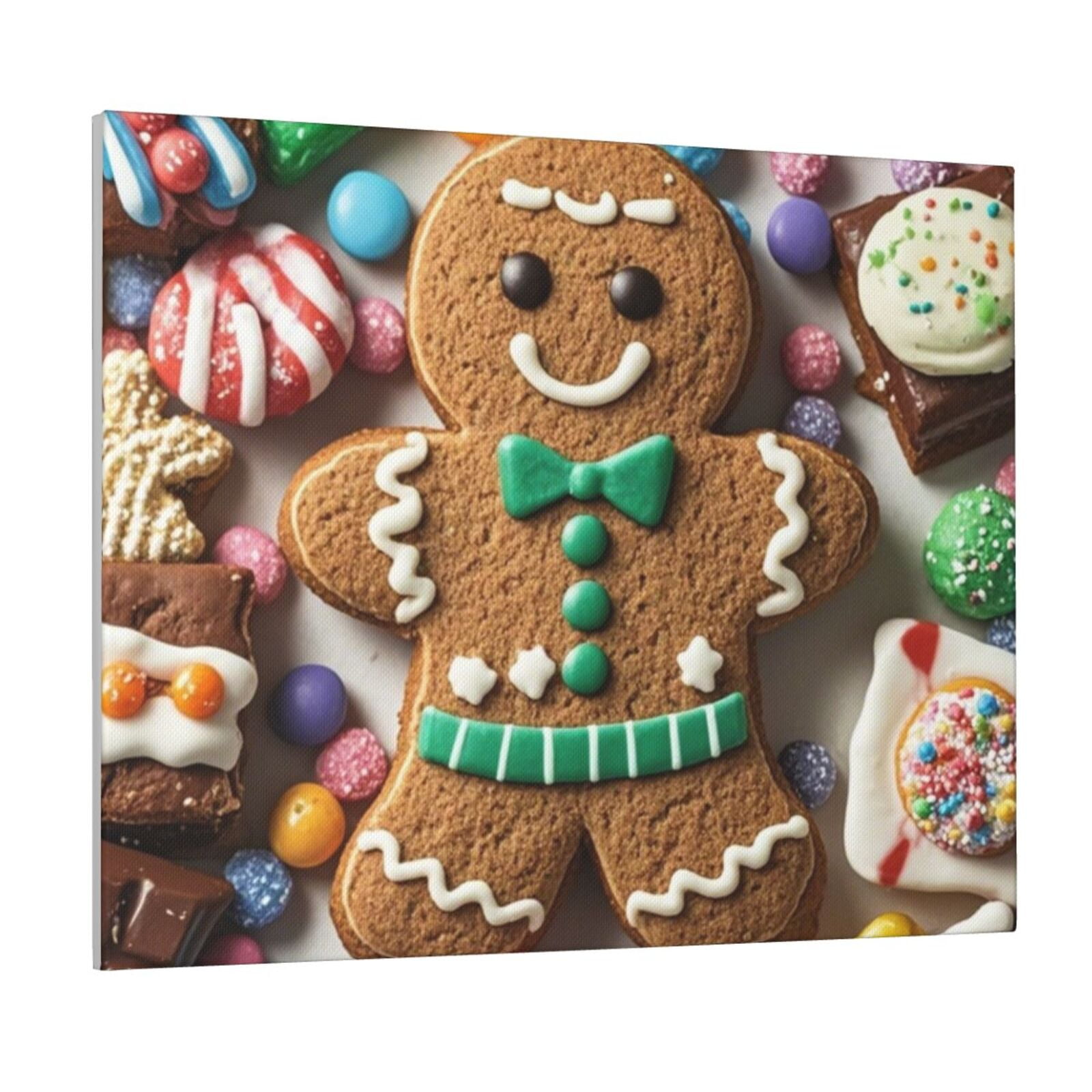 Gingerbread Man Canvas Paintings Poppies Gingerbread Man Cake Modern ...