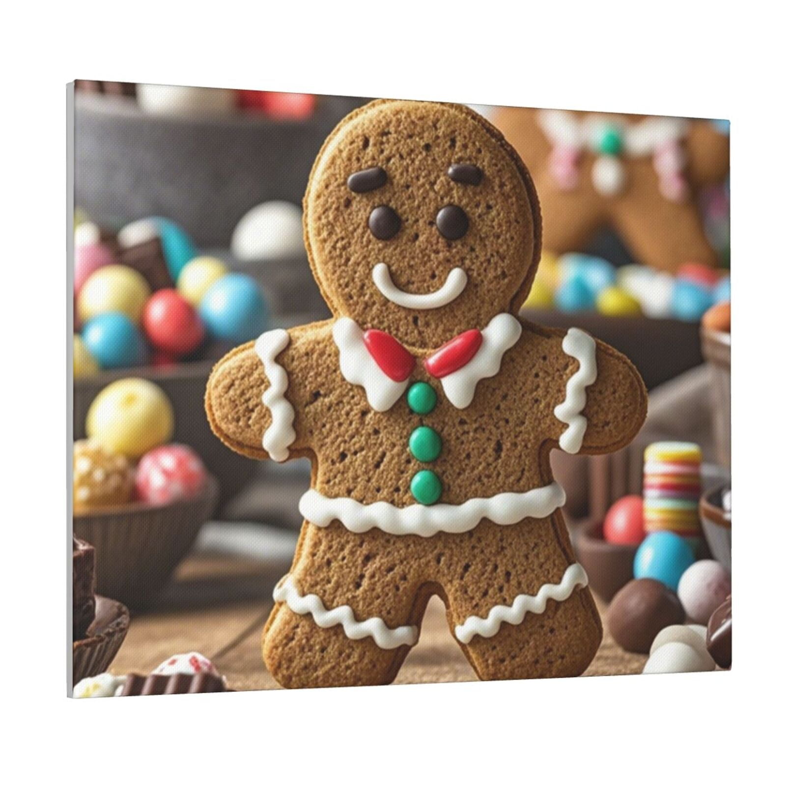 Gingerbread Man Canvas Paintings Poppies Gingerbread Man Chocolate Wall ...