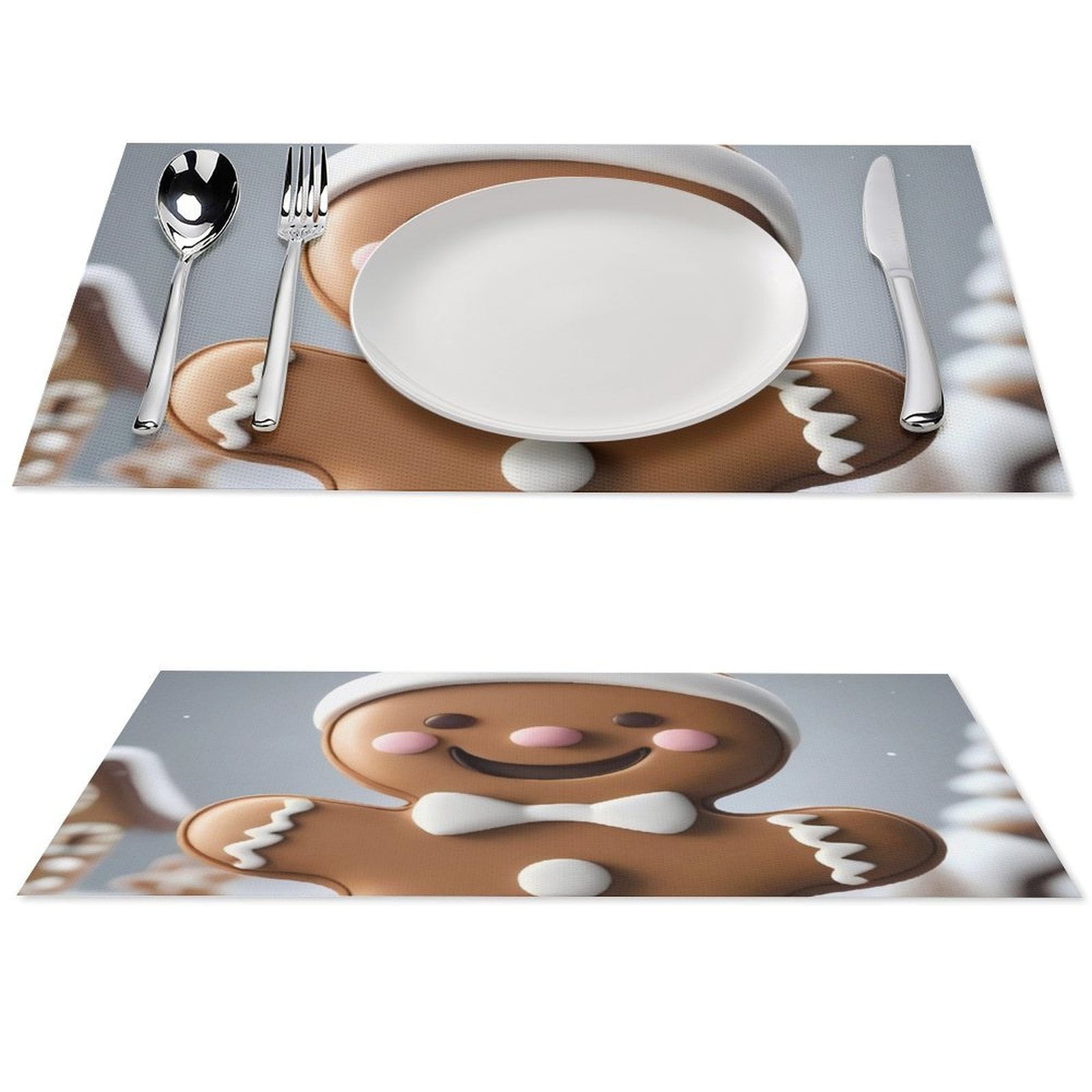 Gingerbread Man Cartoon placemats are suitable for indoor dining table ...