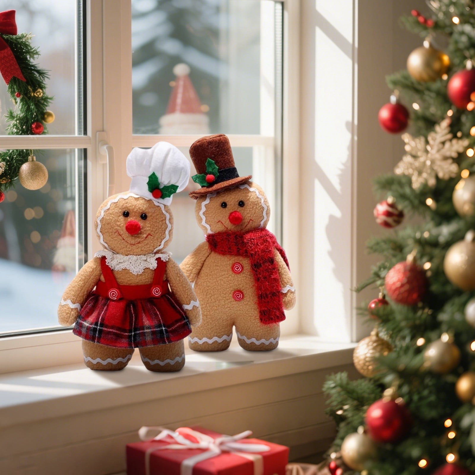 Gingerbread Man Chef Plush Toy - 18.5 inches Stuffed Animal with Cute ...