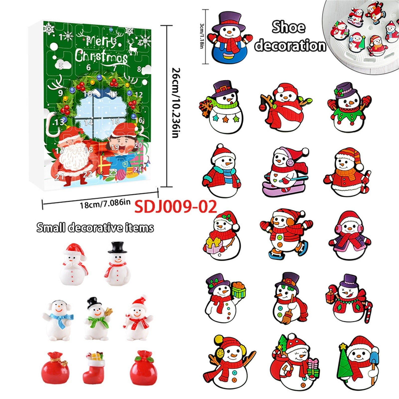 Gingerbread Man Christmas Blind Box, Christmas Figure Christmas Advent ...