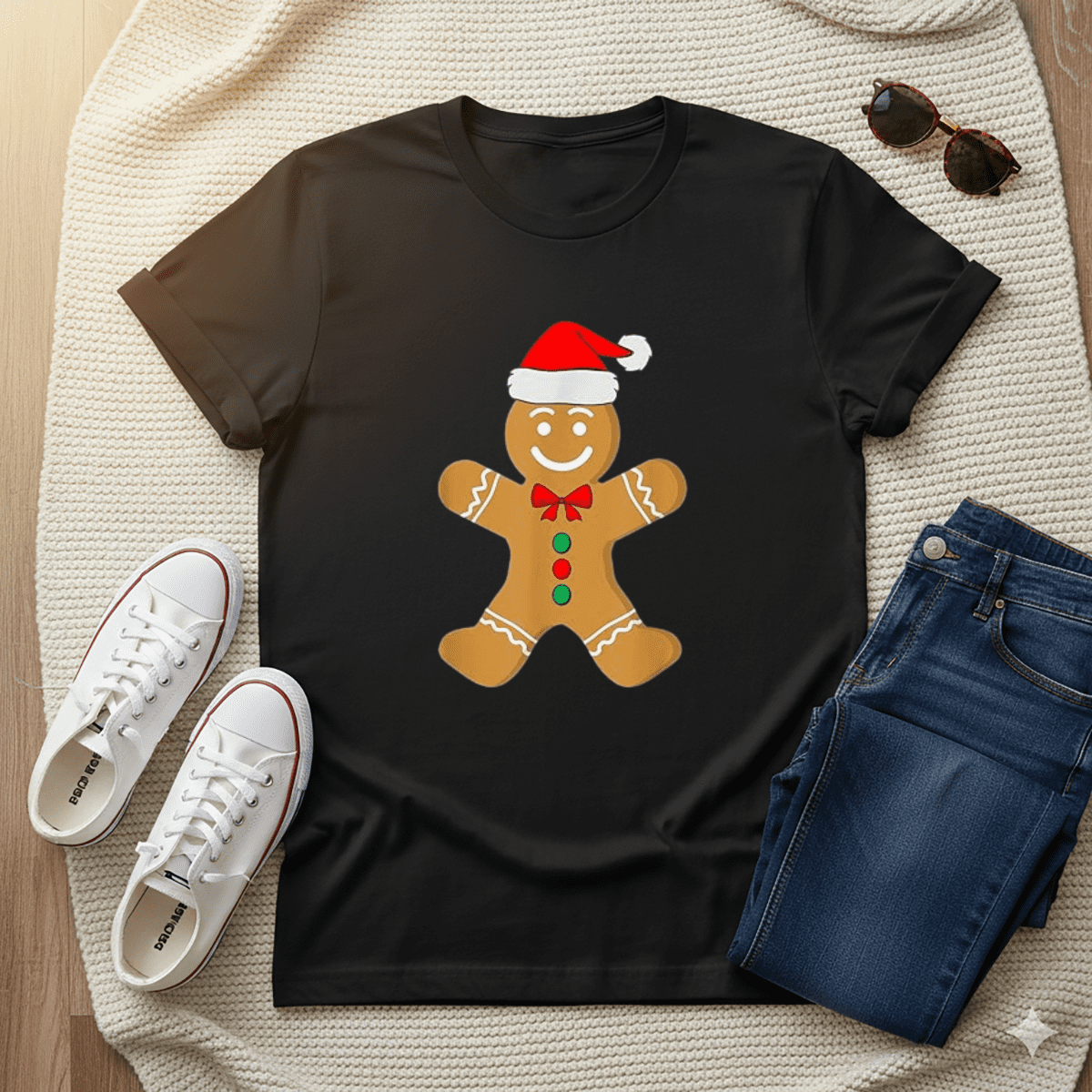 Gingerbread Man Christmas Cookie Baking Lover Xmas Baker Unisex Tee up ...