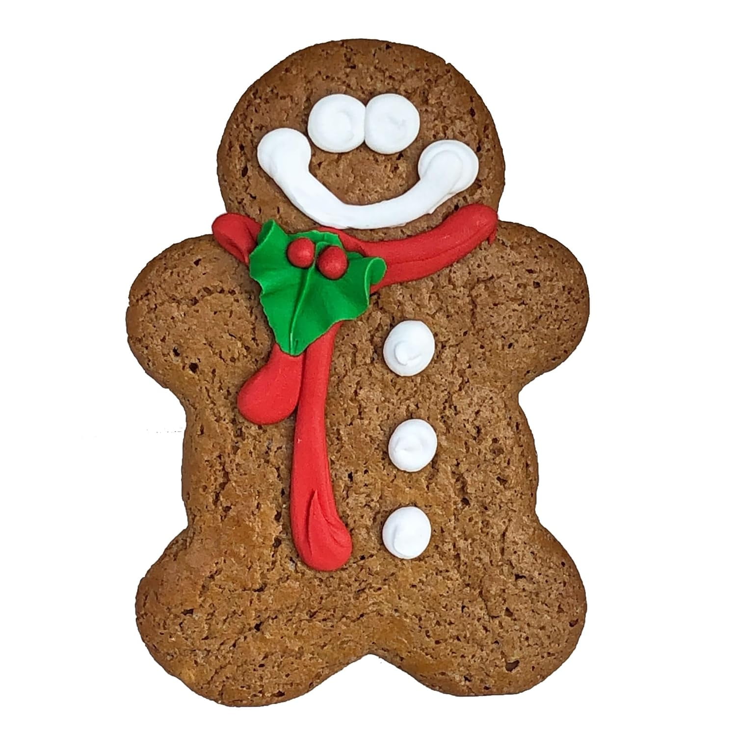 Gingerbread Man Christmas Cookies- 6 CRISP CRUNCHY Decorated Cookies ...