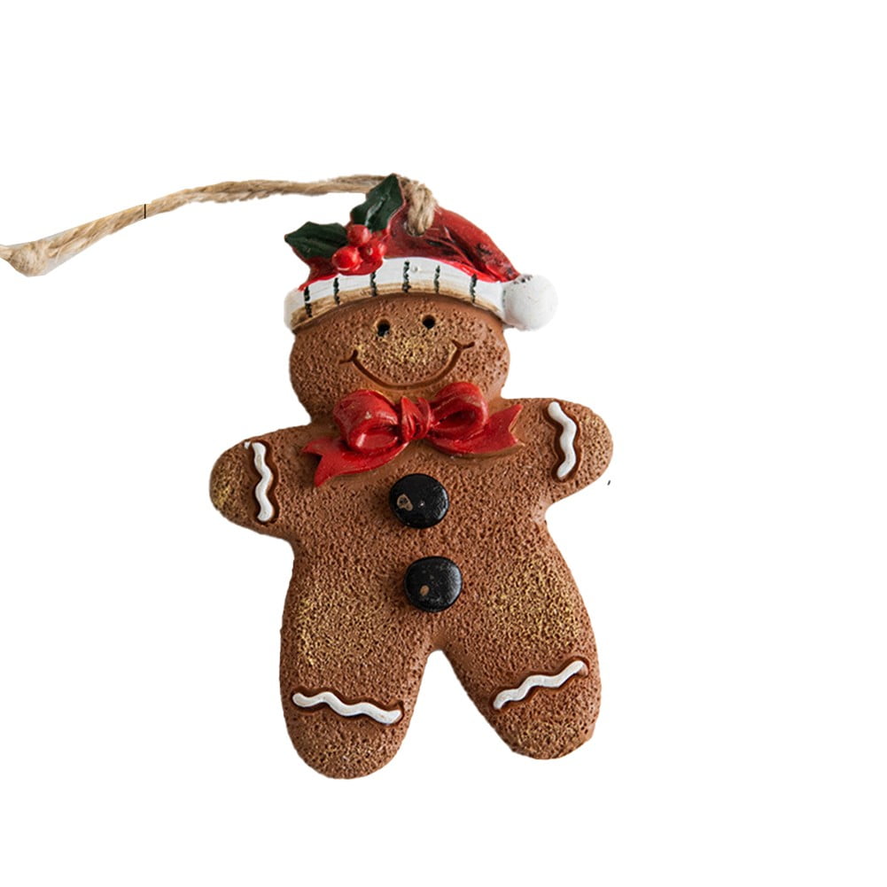 Gingerbread Man Christmas Decorations - Cute Ornaments for Xmas Tree ...