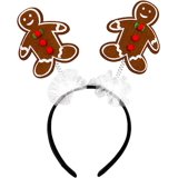 Gingerbread Man Christmas Headband Bopper with Tulle, Christmas Party ...