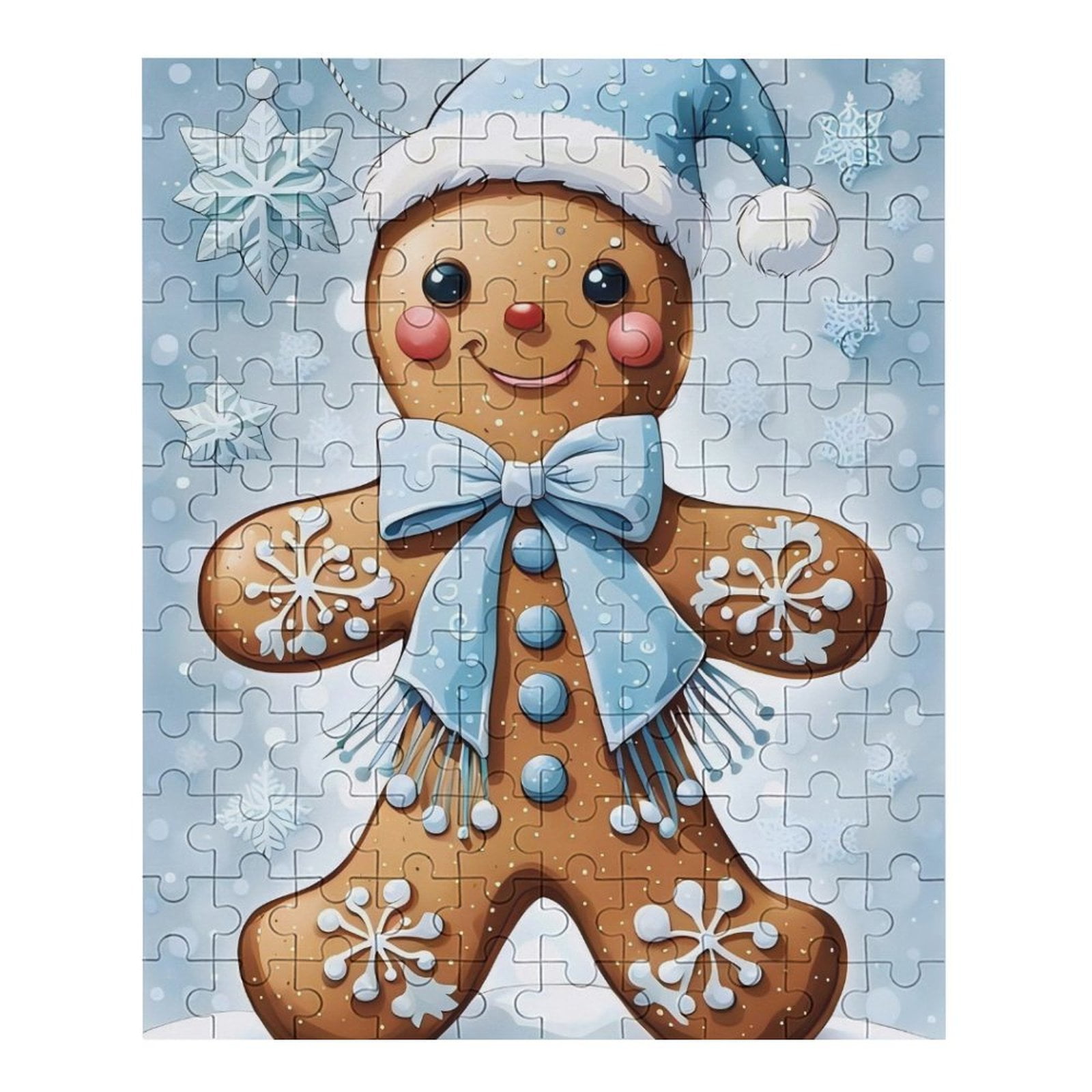 Gingerbread Man Christmas Jigsaw Puzzles Interlocking puzzles for kids ...