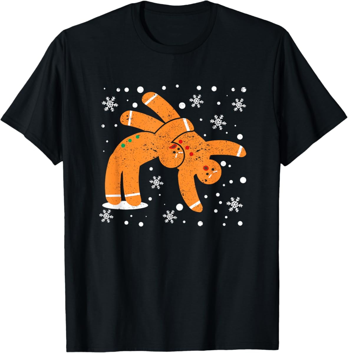 Gingerbread Man Cookies Fighting Wrestling T-Shirt - Walmart.com