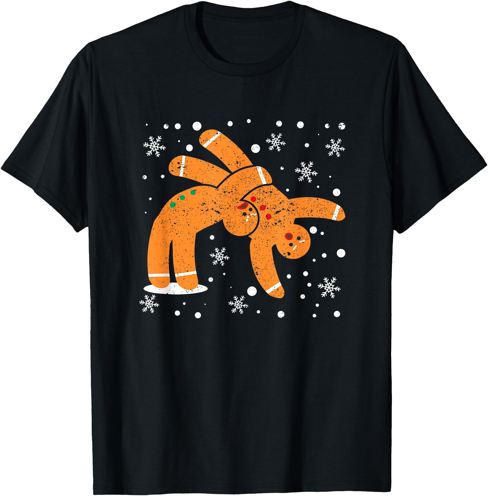 Gingerbread Man Cookies Krismast Fighting Wrestling T-Shirt - Walmart.com