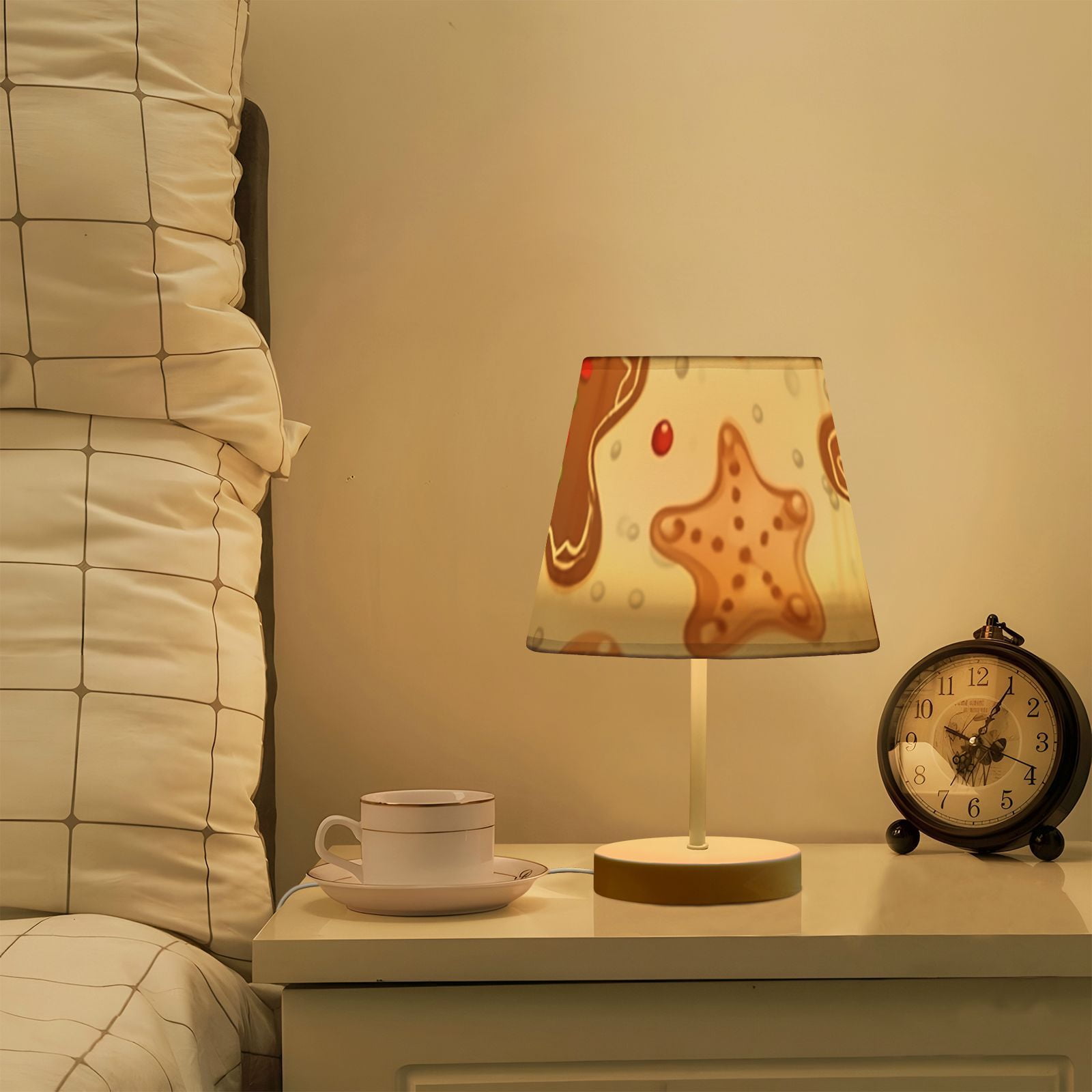 Gingerbread Man Cookies LED Desk Lamp Table Lamp USB Bedside Nightstand ...