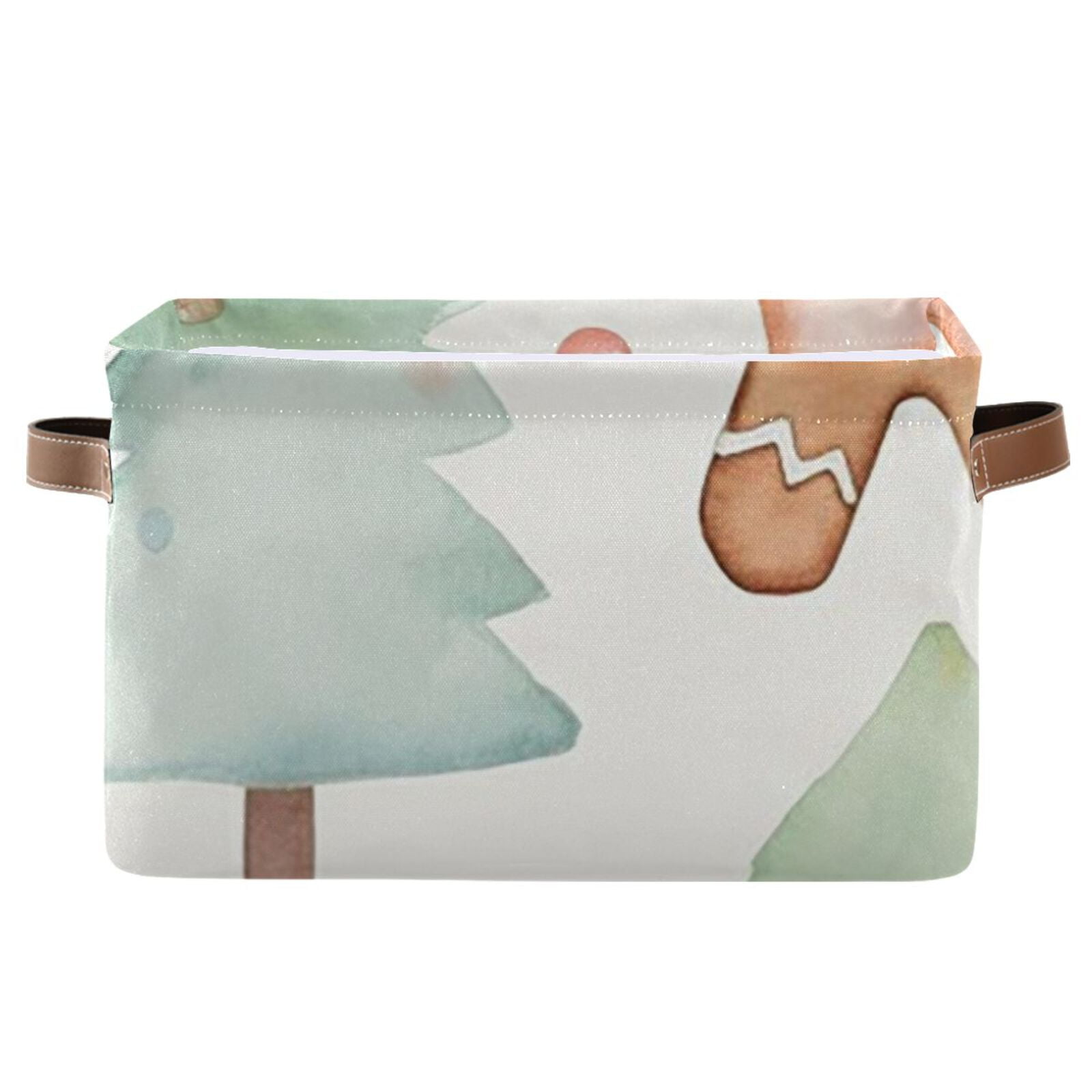 Gingerbread Man Cookies Trees Storage Bins Baskets With Handles Storage ...