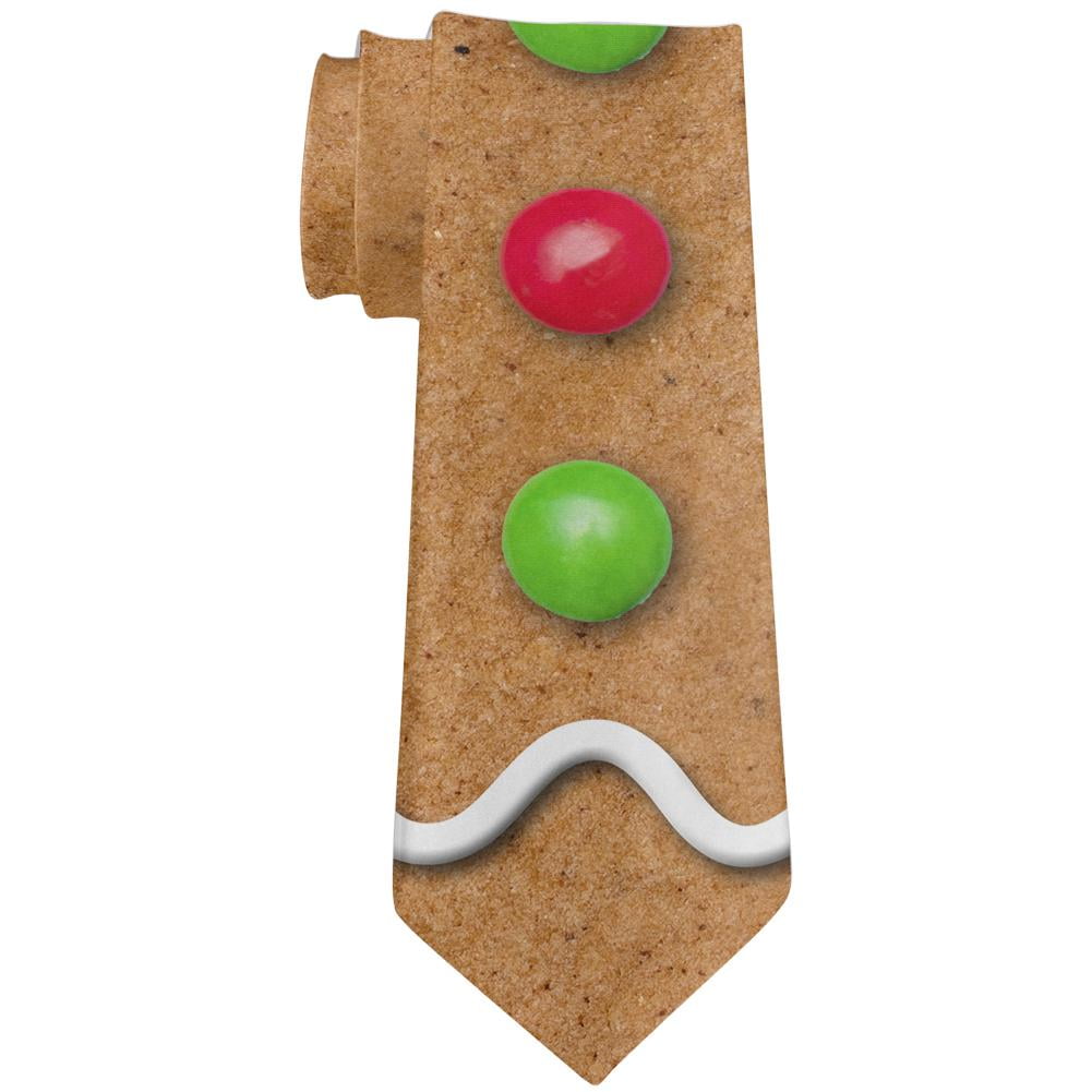 Gingerbread Man Costume All Over Neck Tie Multi Standard One Size ...