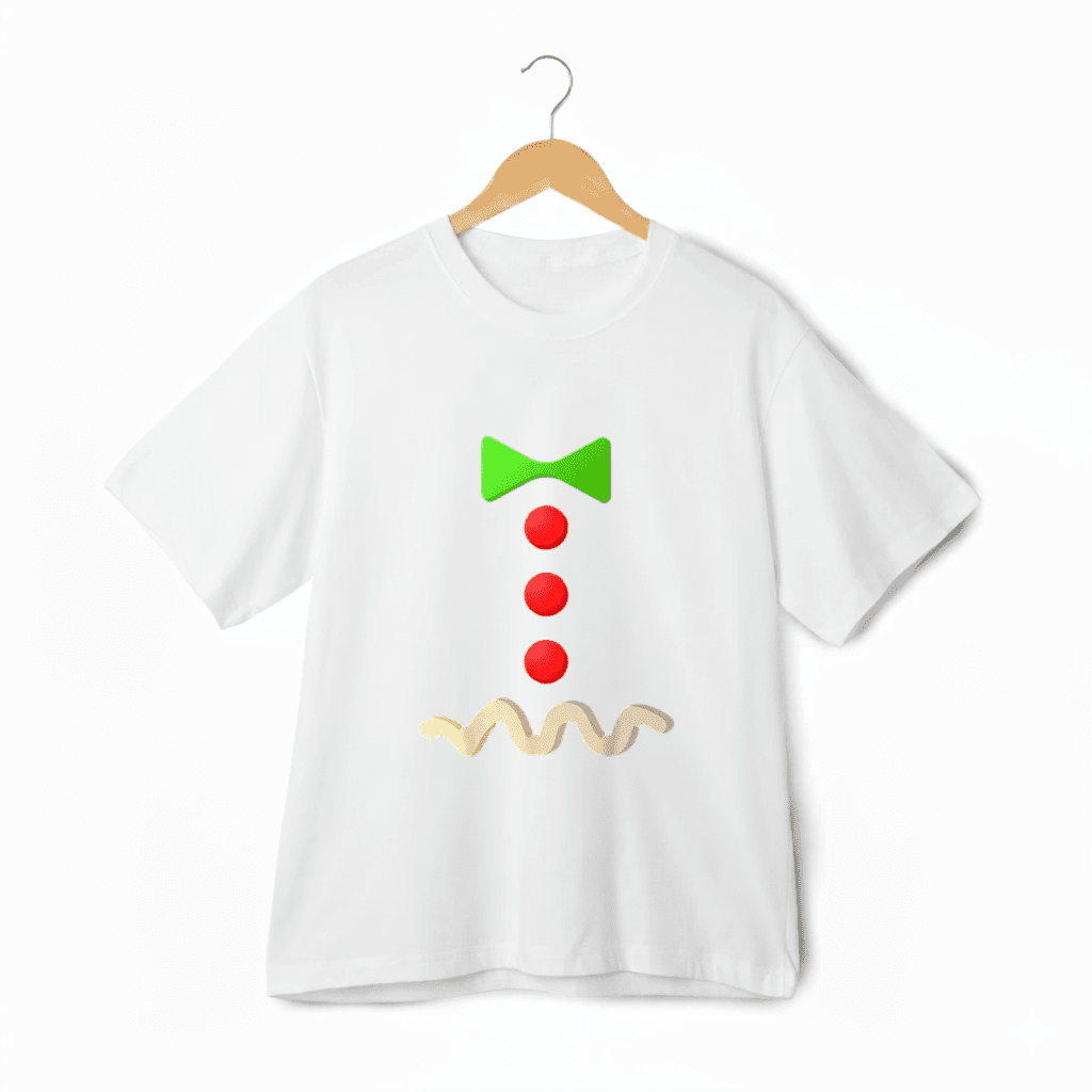 Gingerbread Man Costume Cute Holiday Baking Cozy Festive Art Unisex T ...