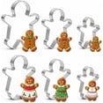 Gingerbread Man Cutters set 9 Pieces Stainless Steel Boy and Girl ...