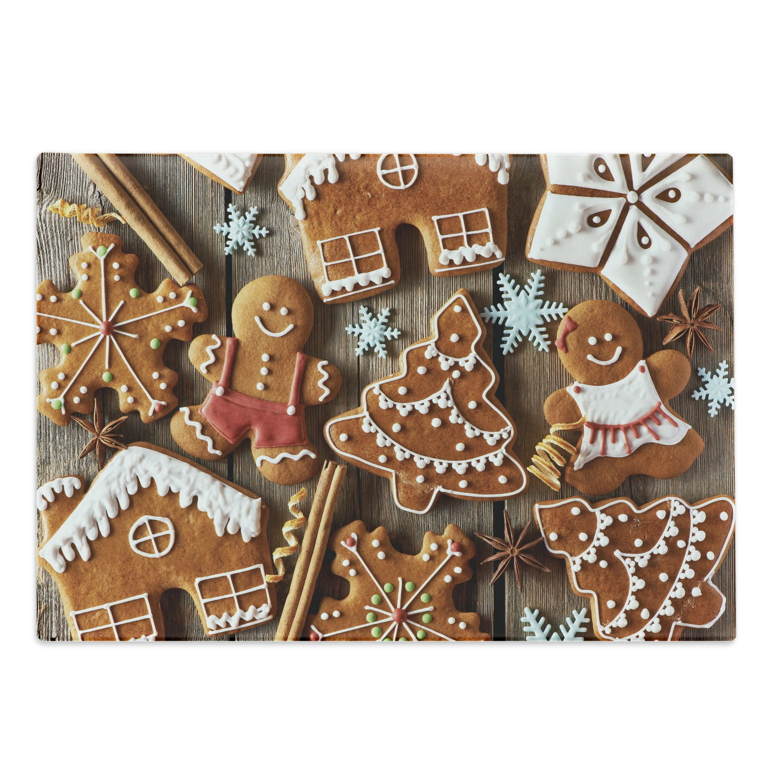 Gingerbread Man Cutting Board, Tasty Looking Traditional Cookies Little ...