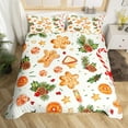 Gingerbread Man Duvet Cover Cookies Bedding Set Merry Comforter Cover ...
