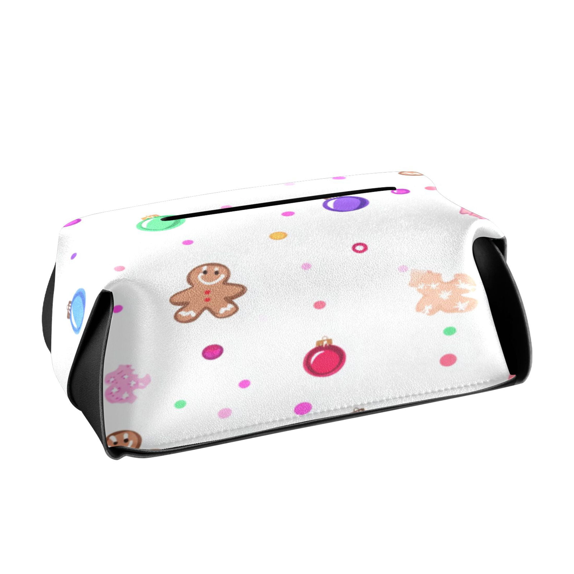 Gingerbread Man Element Pattern Tissue Holders for Bathrooms Leather ...