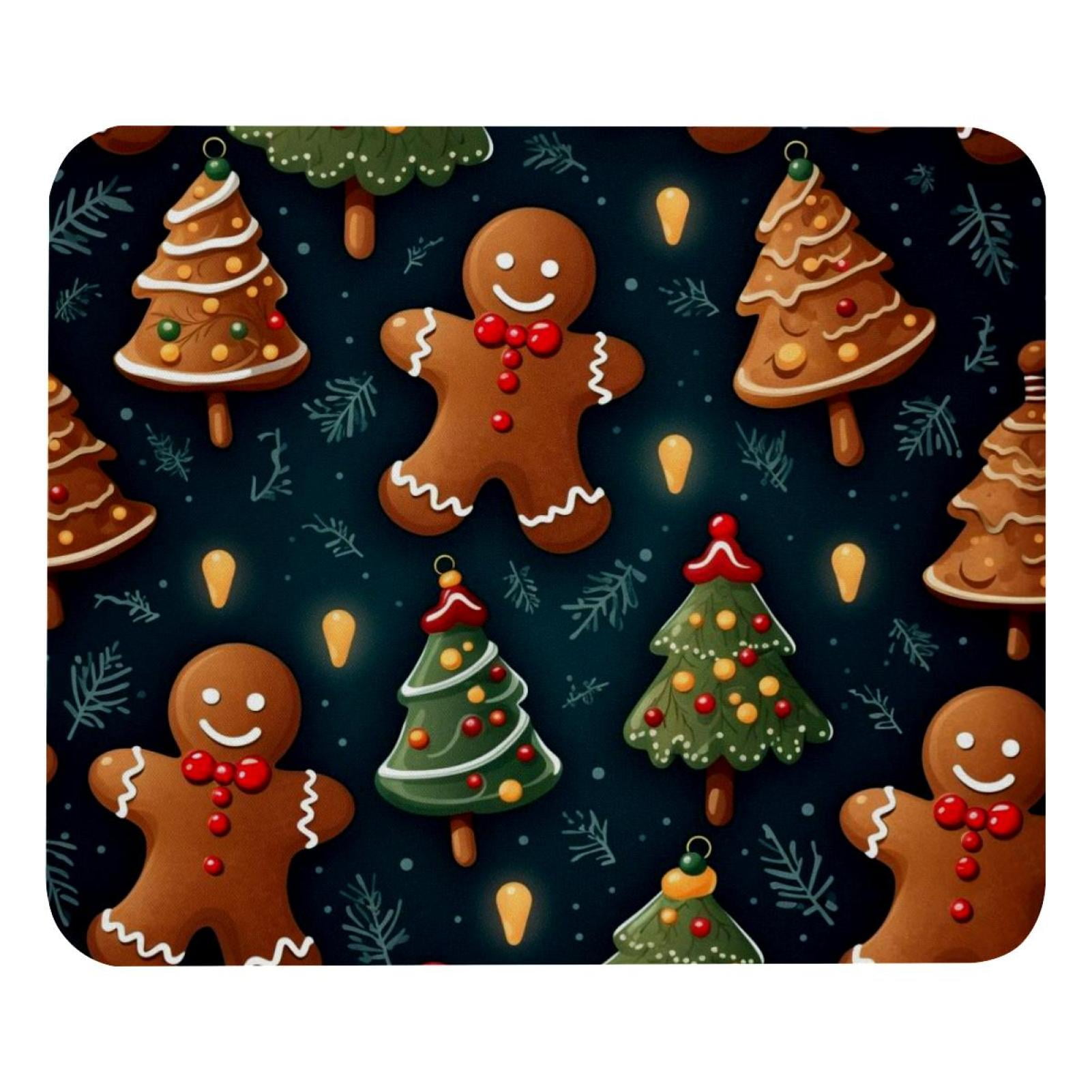 Gingerbread Man Gaming Mouse Pad Desk Mat Desk Pad, Non-Slip Rubber ...