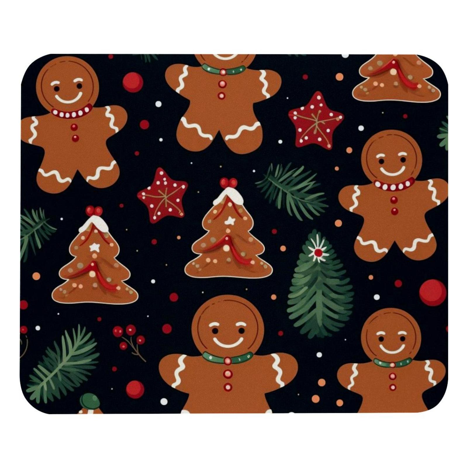 Gingerbread Man Gaming Mouse Pad Desk Mat, Square 8.3x9.8 Inch Non-Slip ...