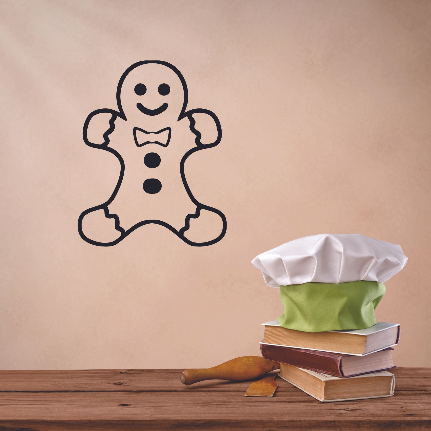 Gingerbread Man Ginger Bread House Biscuit Cartoon Wall Sticker Art ...