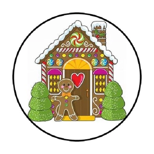 Gingerbread Man House Sticker Phone Decal Water Bottle Stickers Car ...