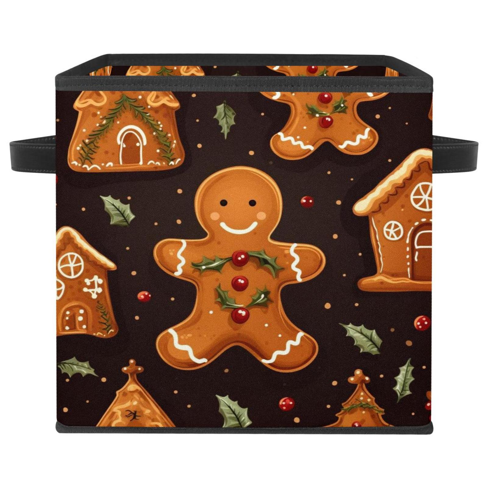 Gingerbread Man House Storage Bins, Extra Large Closet Storage Cube for ...