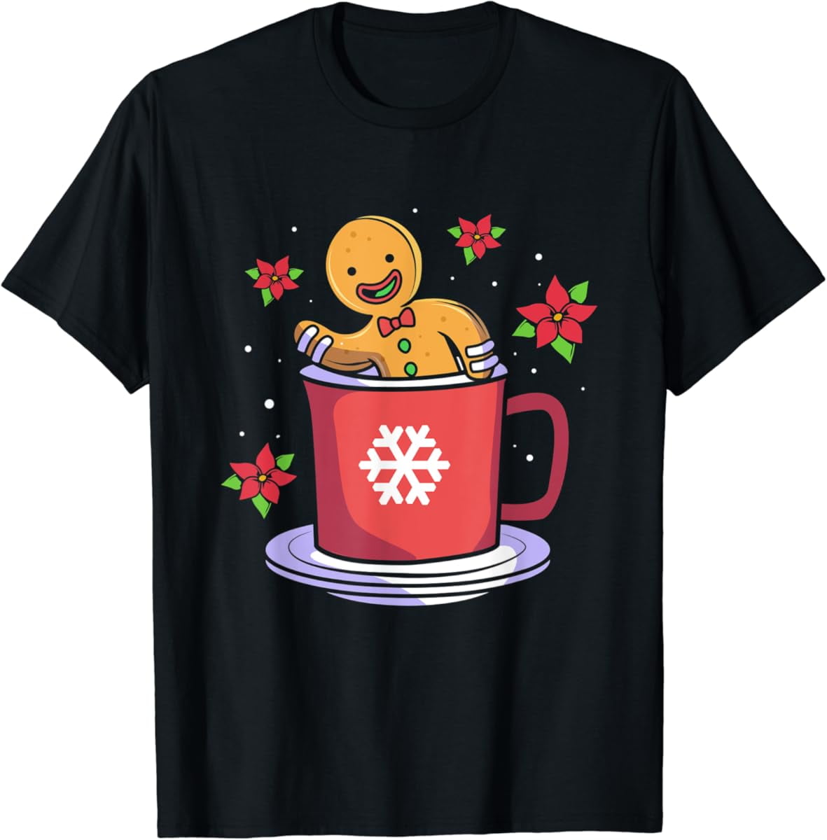 Gingerbread Man In A Cup Gingerbread T-Shirt - Walmart.com