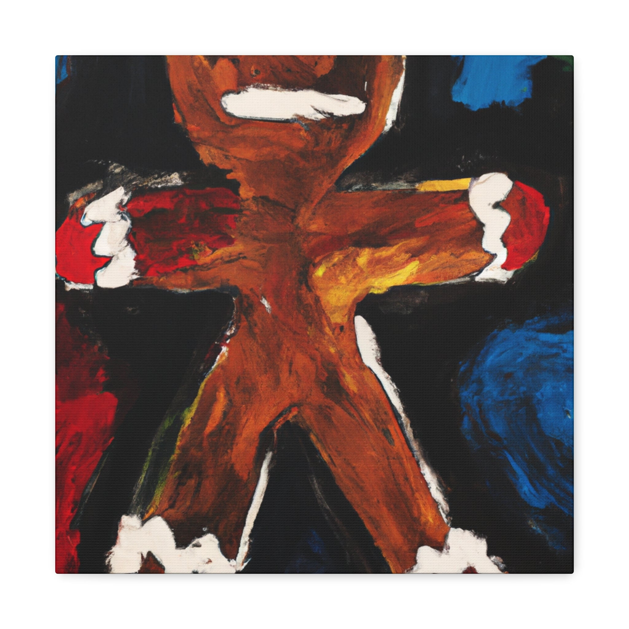 Gingerbread Man Joyful - Canvas - Walmart.com