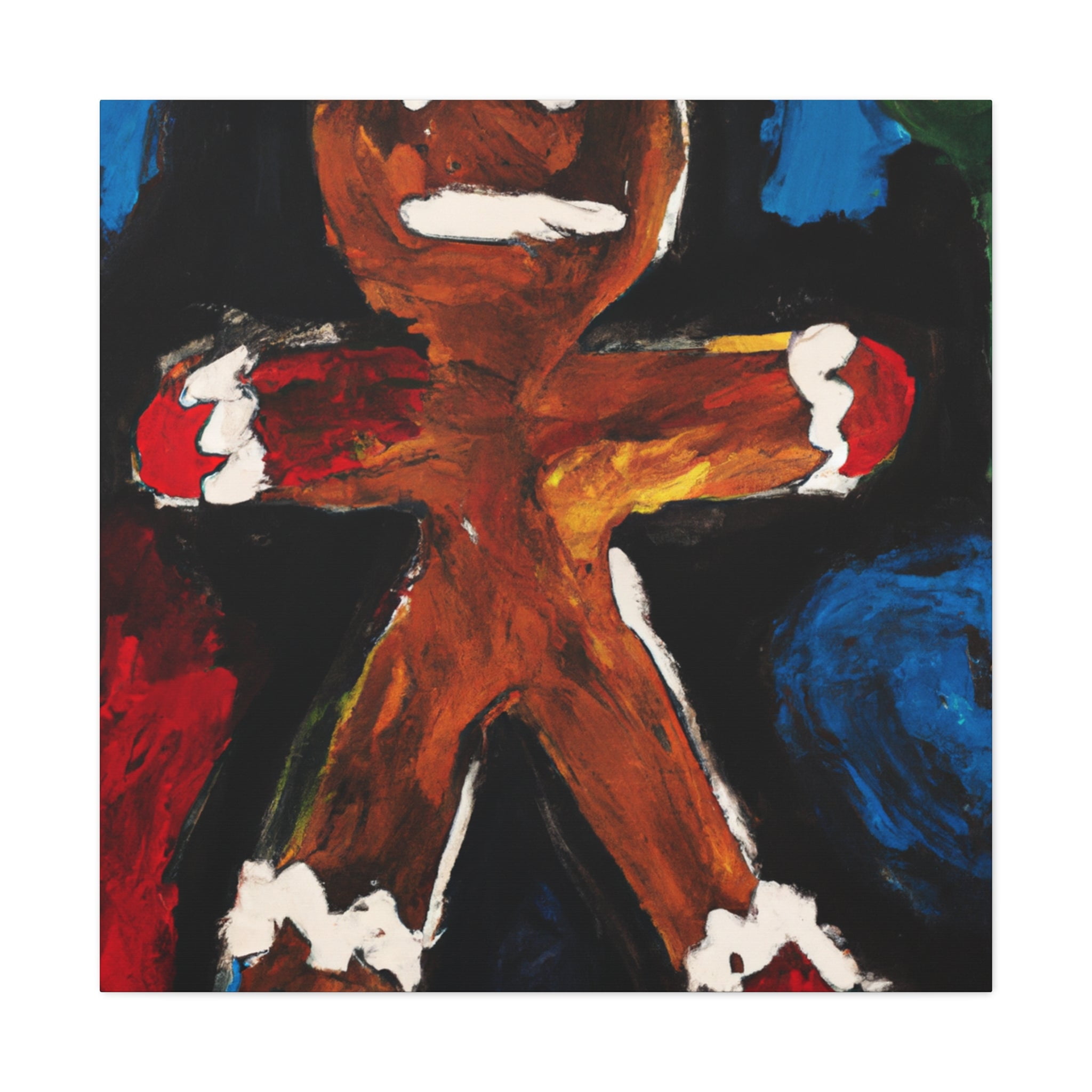 Gingerbread Man Joyful - Canvas - Walmart.com
