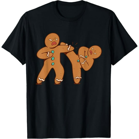 Gingerbread Man Karate Cookie T-Shirt - Walmart.com