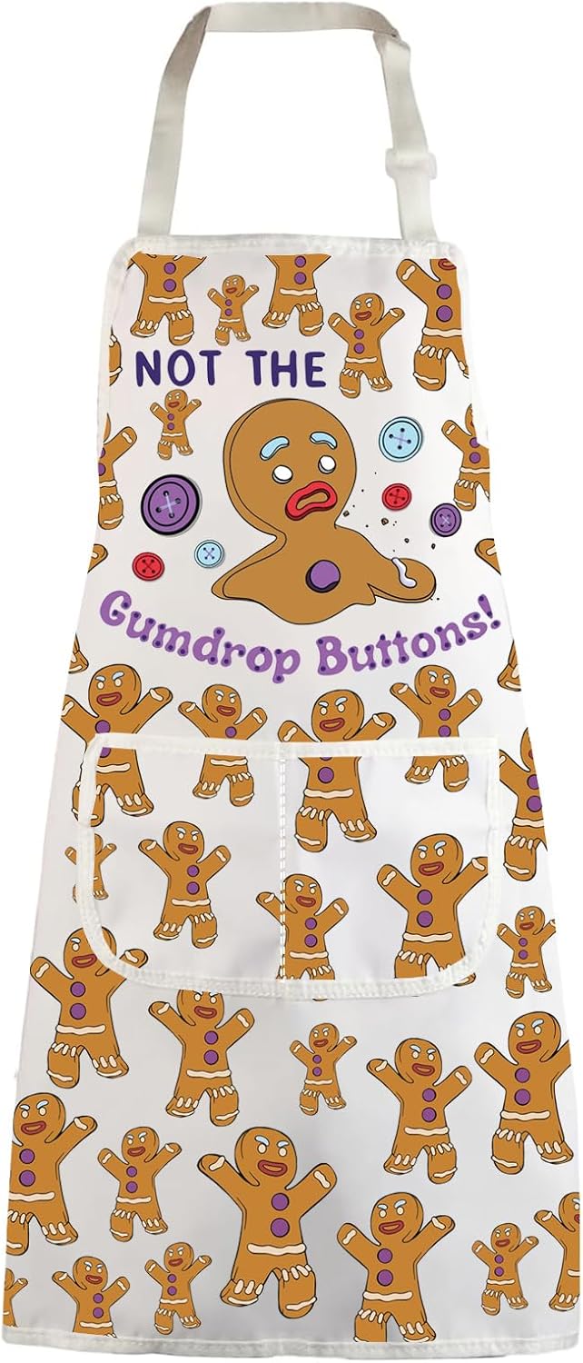 Gingerbread Man Kitchen Apron Green Monster Musical Gifts Not My ...
