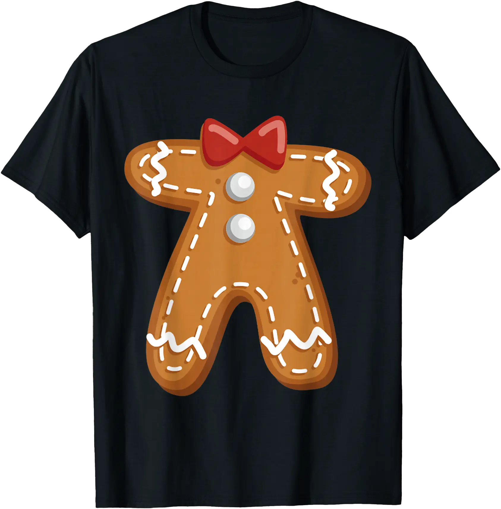 Gingerbread Man Krismast Cookie Men Women T-Shirt - Walmart.com
