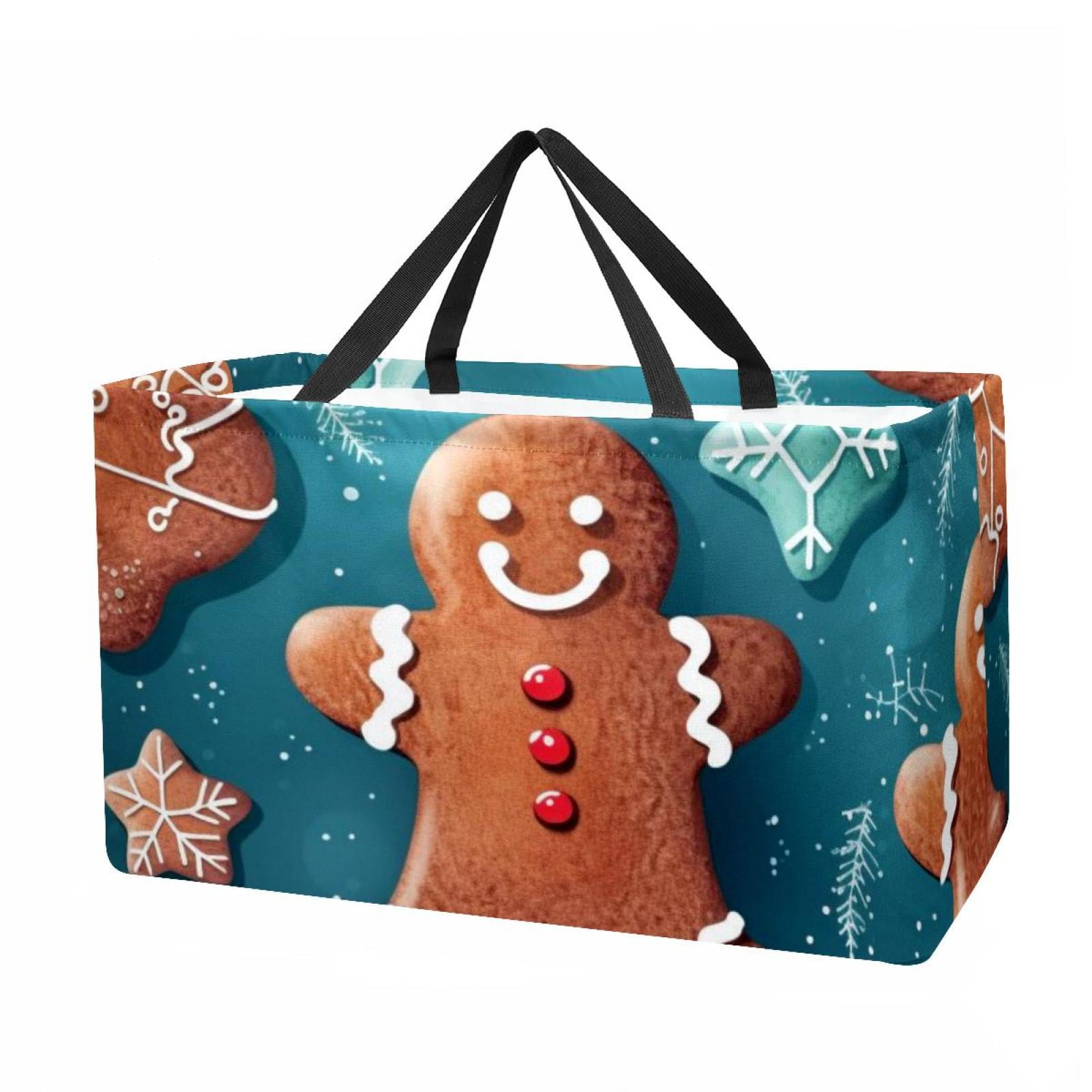 Gingerbread Man Large Capacity Foldable Oxford Cloth Decorative Box ...