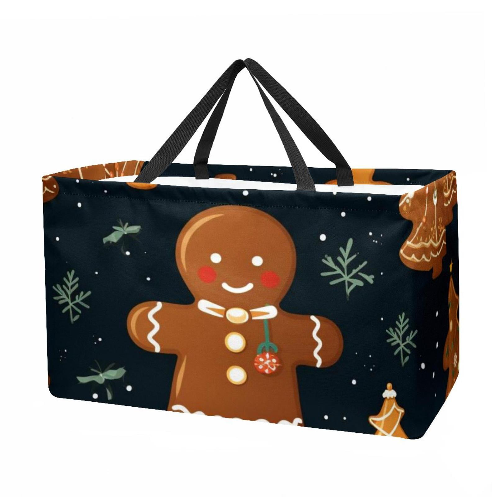 Gingerbread Man Large Oxford Cloth Picnic Baskets Storage Bins Storage ...
