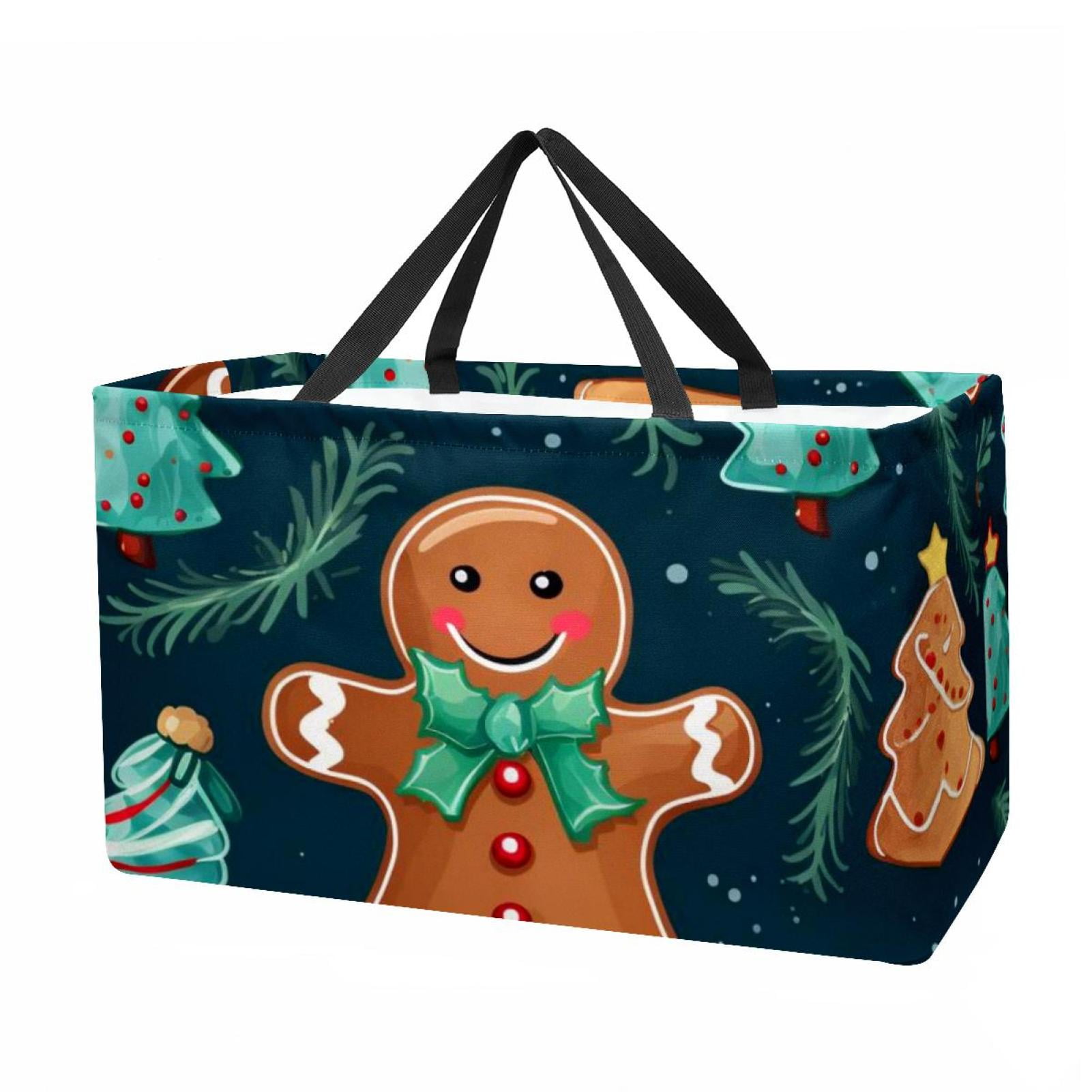 Gingerbread Man Large Oxford Cloth Storage Bin: Foldable Storage Bag ...