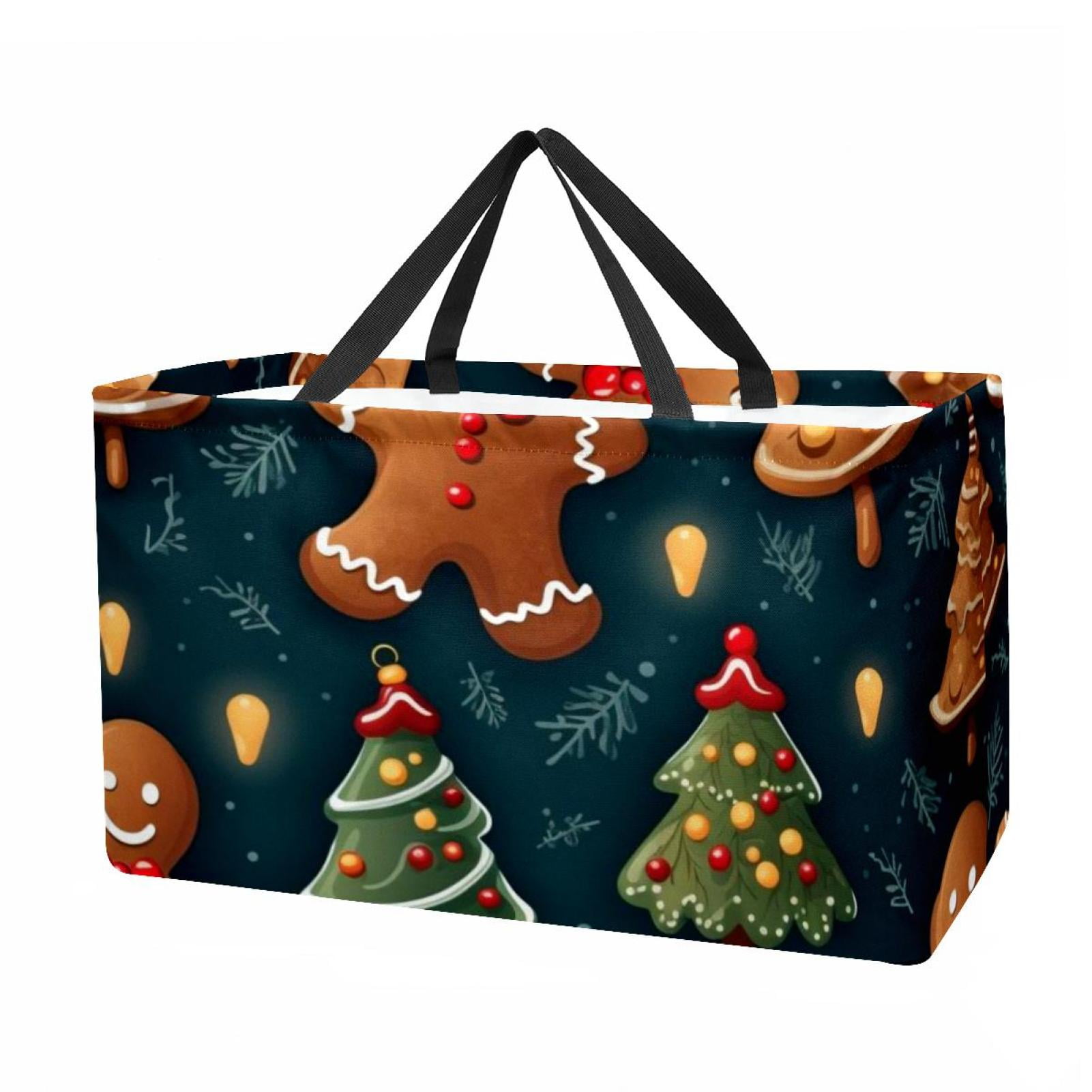 Gingerbread Man Large-capacity Foldable Reusable Shopping Bag: Oxford ...
