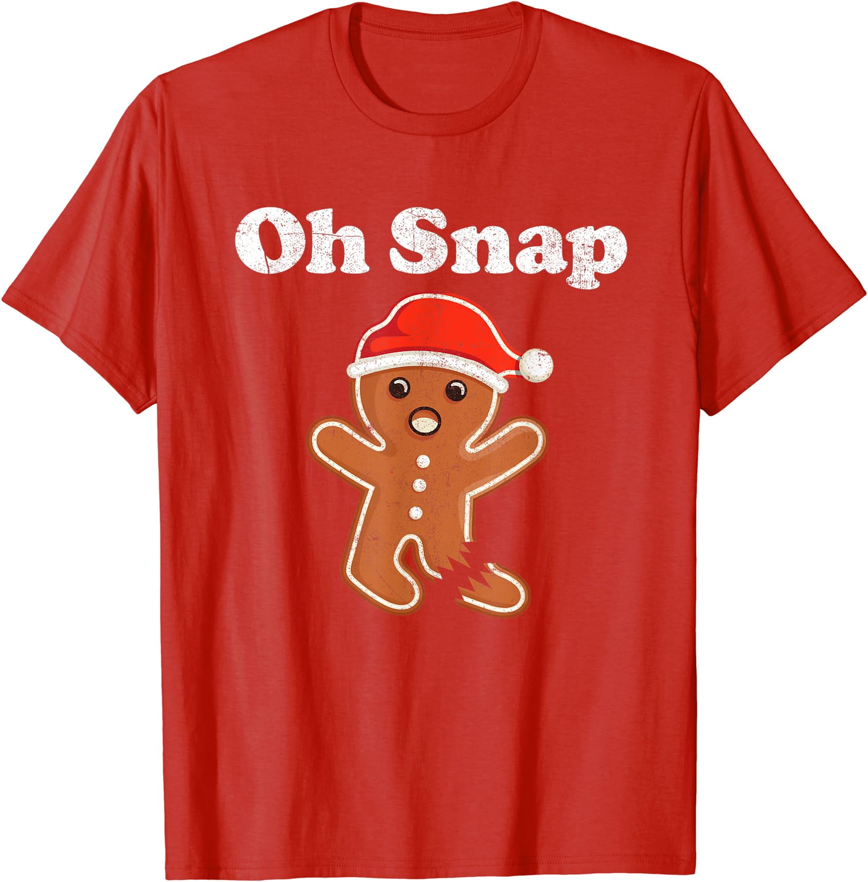 Gingerbread Man Oh Snap Krismast Cookie T-Shirt - Walmart.com