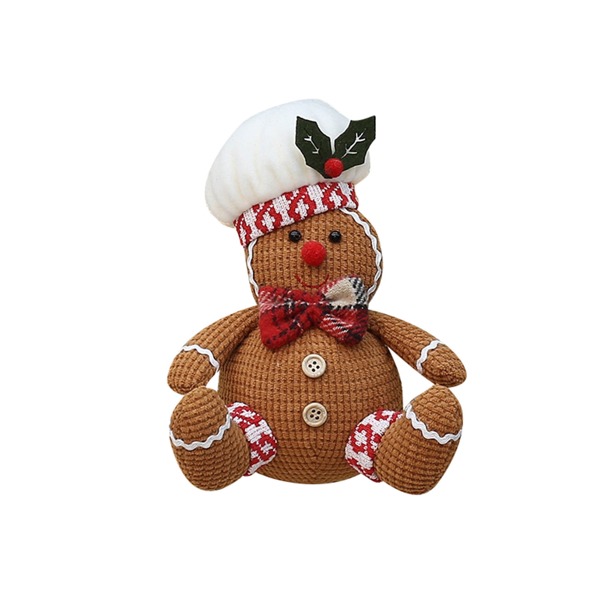 Gingerbread Man Ornaments for Christmas Tree Assorted Plush Stuffed ...